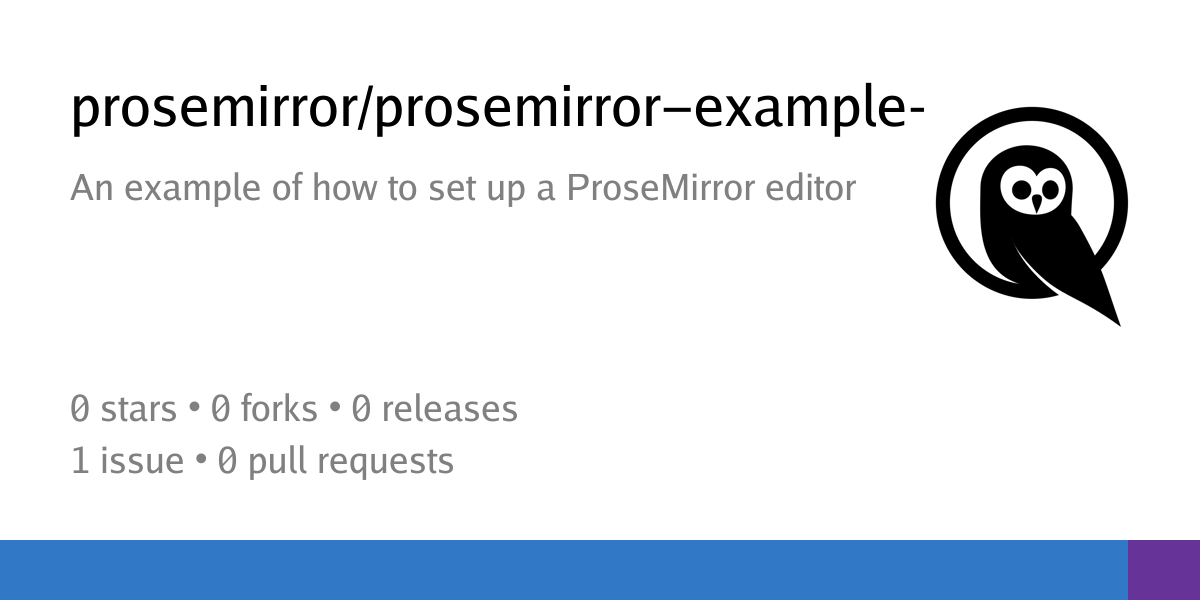 prosemirror/prosemirror-example-setup: An example of how to set up a ...